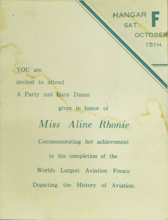 ALINE RHONIE—GOLDEN-AGE AVIATRIX AND MURALIST | Simanaitis Says