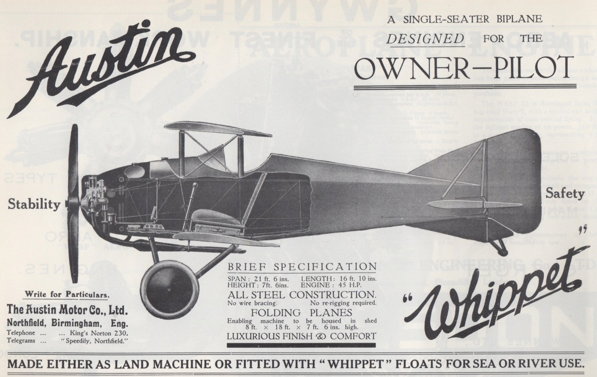 AN AEROPLANE FOR EVERYMAN—THE AUSTIN WHIPPET, PART 1 | Simanaitis Says